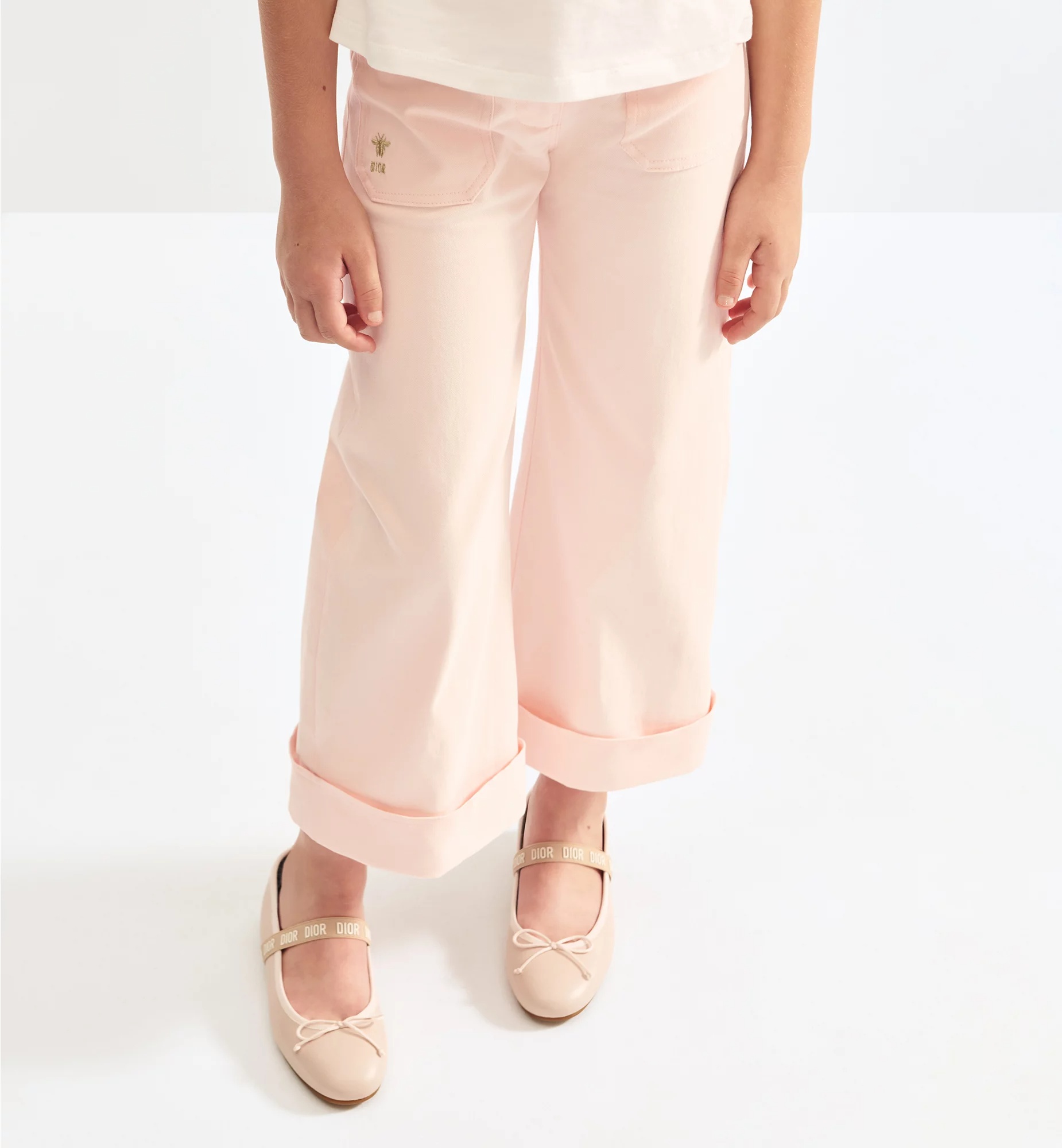 DIOR Dior Embroidered Bee Wide-Leg Trousers